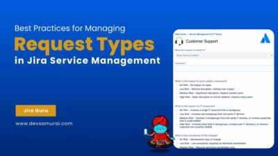 Issue type and request type in Jira Service Management (JSM)